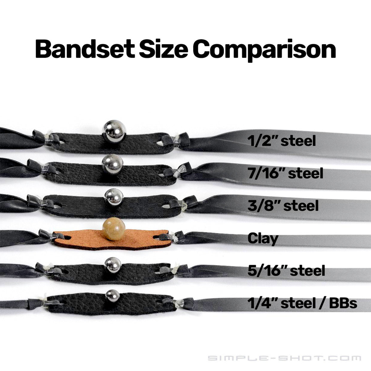 Clay Shooting Slingshot Flat Bands | SimpleShot Bands