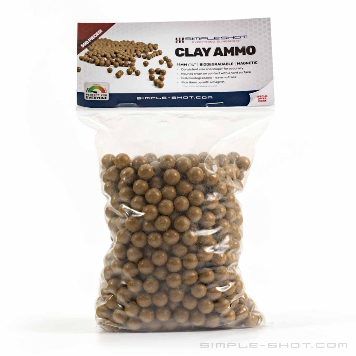 Biodegradable Clay Slingshot Ammo | SimpleShot Slingshot Accessories