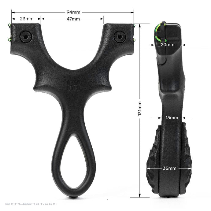 The Scout LT2 with Integrated Clips | SimpleShot Slingshots